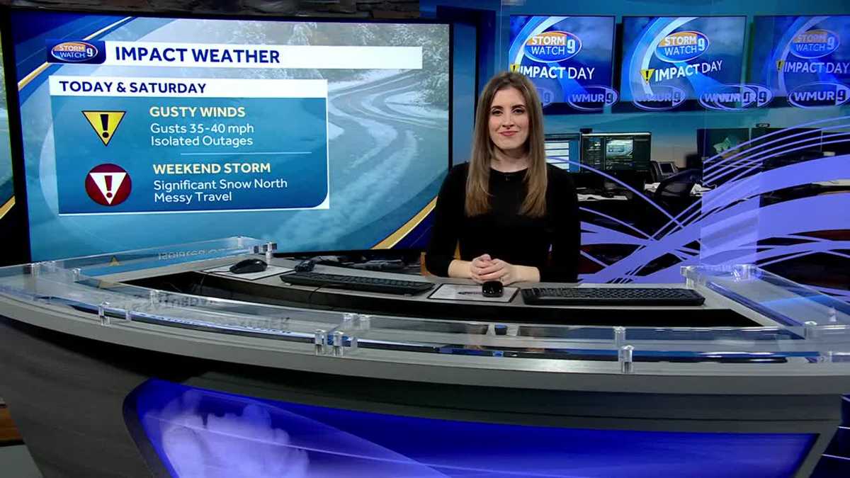 NH forecast video: Gusty day as weekend storm approaches