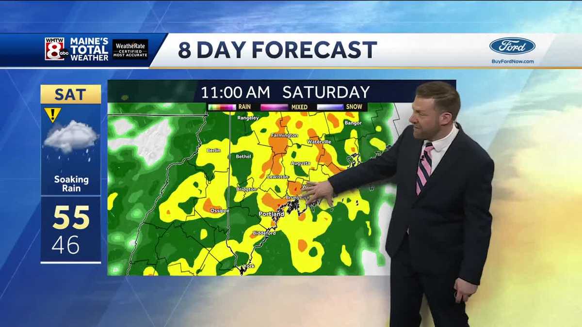 Soaking Saturday showers