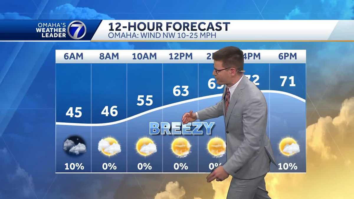 Omaha morning weather forecast for Wednesday, April 9