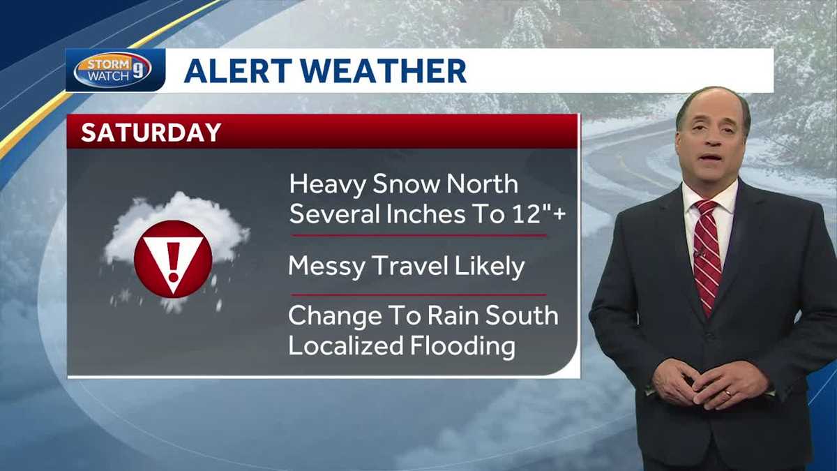NH forecast video: Heavy snow, rain expected in weekend storm