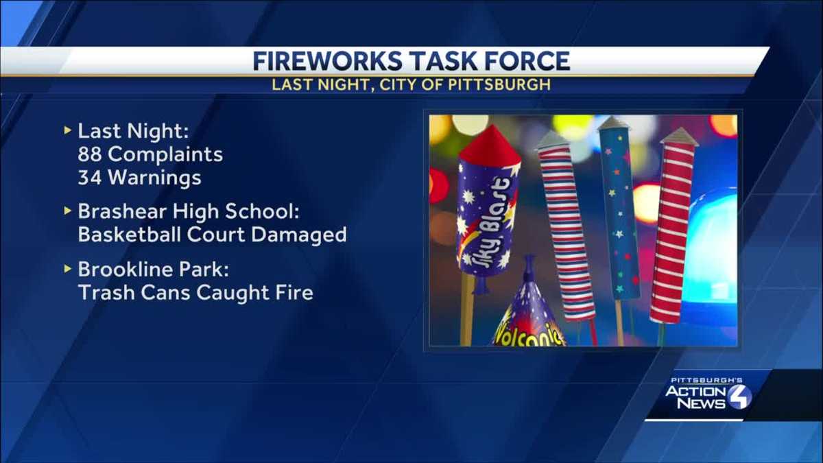 Pittsburgh Fireworks Task Force reports busiest night of activity Saturday