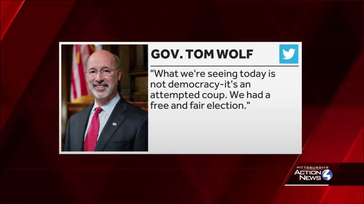 Gov. Tom Wolf reacts to chaos at US Capitol