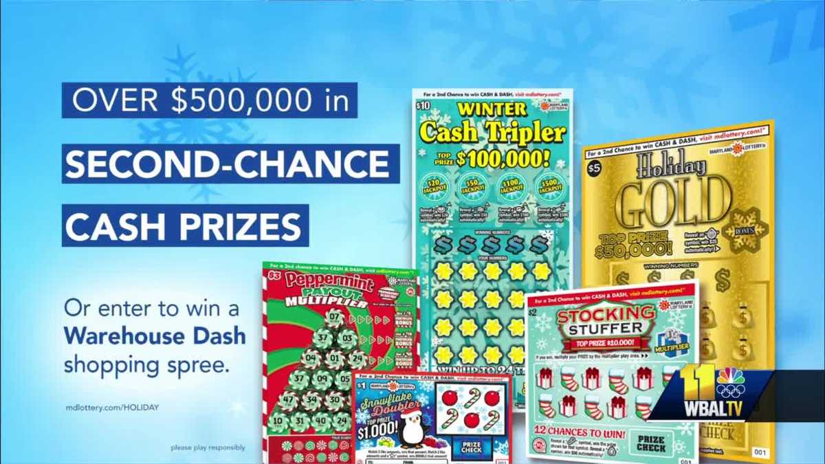 Maryland Lottery shows off new holiday themed scratch-off games