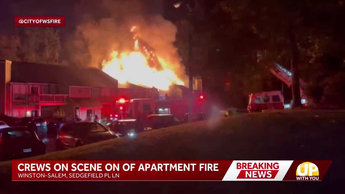 Six people displaced after an apartment fire in Winston-Salem, WSFD said