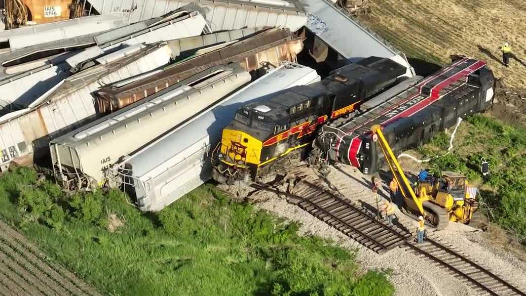 Iowa train derailment: 14-year-old boy killed in crash