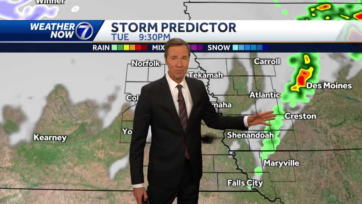 Monday evening April 3 Omaha weather