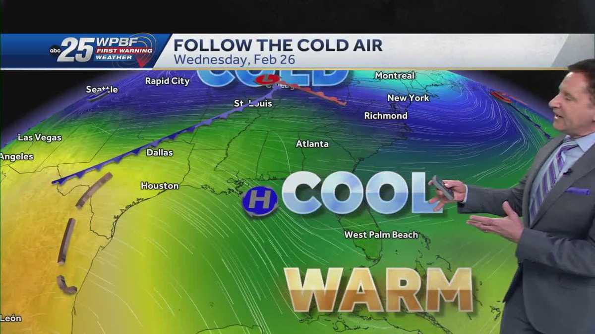 2 cold fronts in 3 days ﻿across South Florida