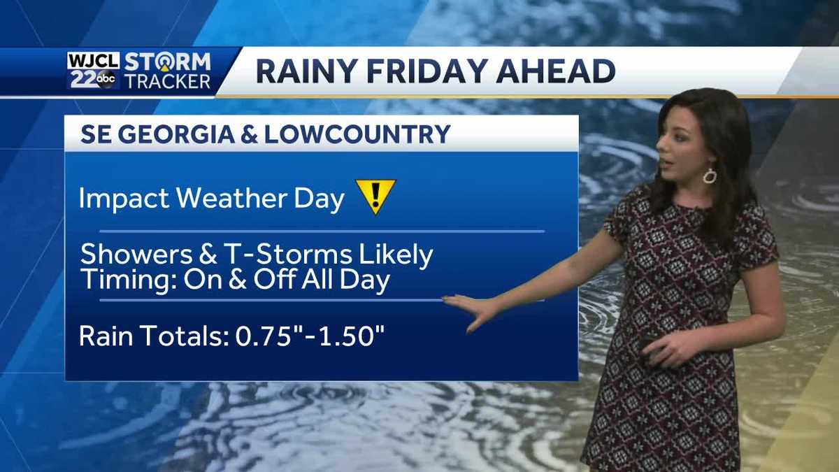 Cold front sweeps in and heavy rain in the forecast Friday