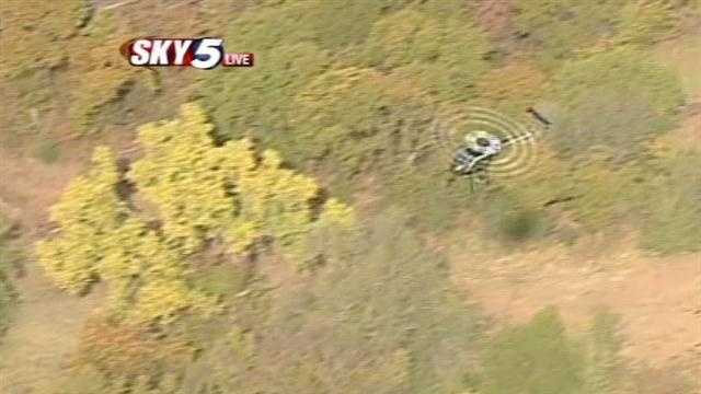 Police helicopter searches for several after chase
