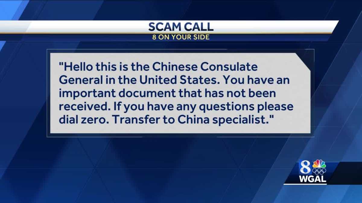 Scam alert: Call claims to be from Chinese consulate