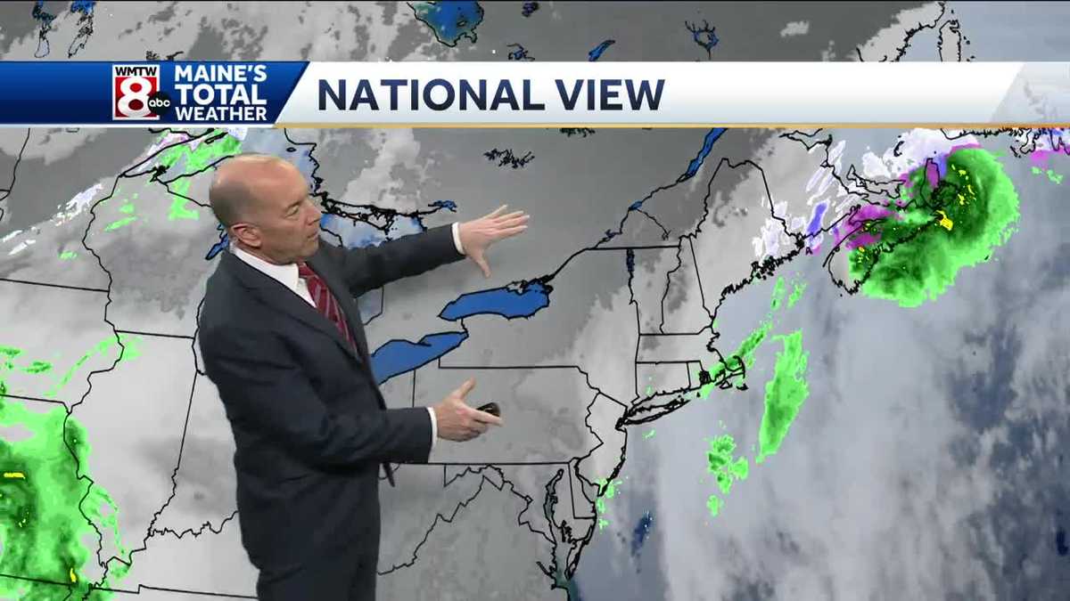 Clearing skies as we slowly dry out tonight