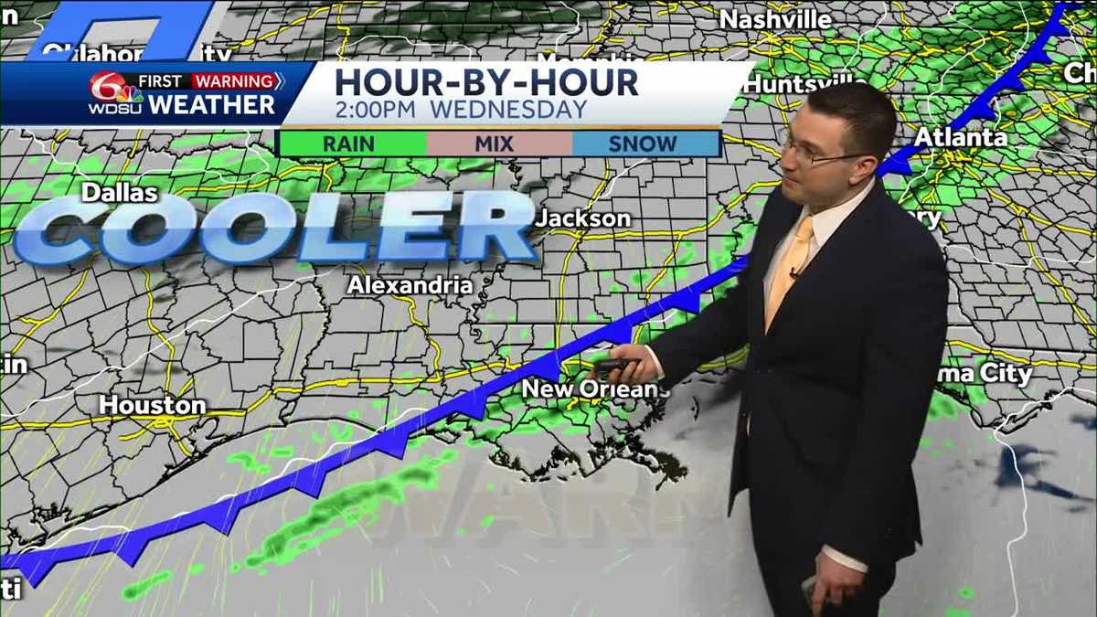 Windy and cloudy conditions Tuesday. Cooler and wetter changes coming