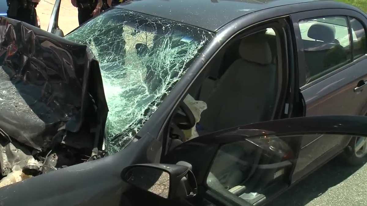 Raw Video Car Crashes Into Parked Tractor Trailer