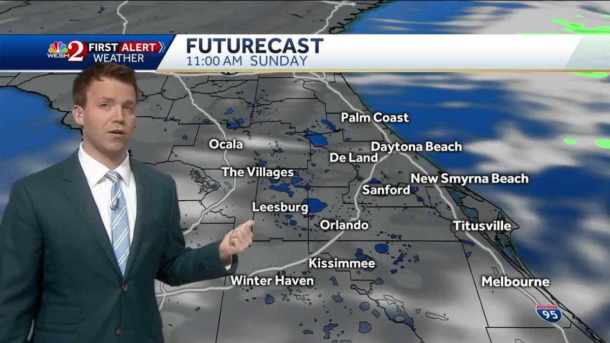 Windy and cooler Sunday