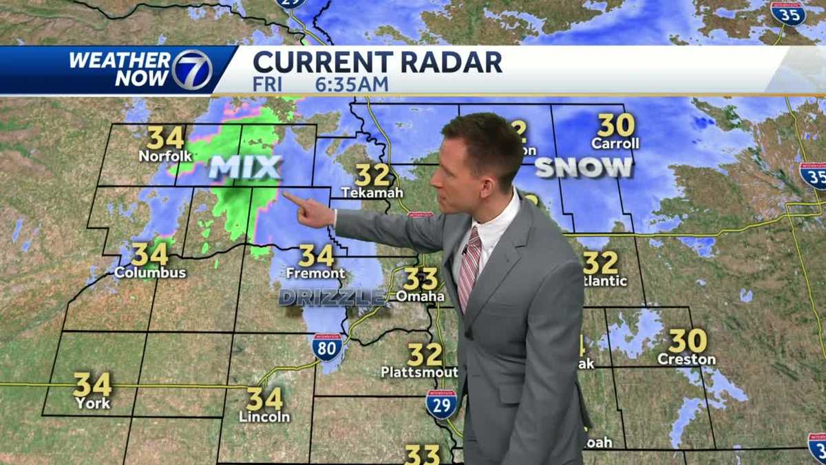 A light wintry mix Friday morning, warmer this weekend