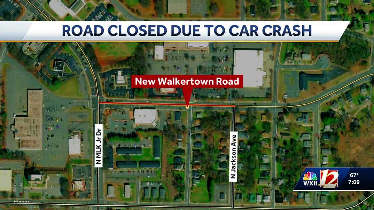 Part of North Walkertown Road reopens after early-morning crash