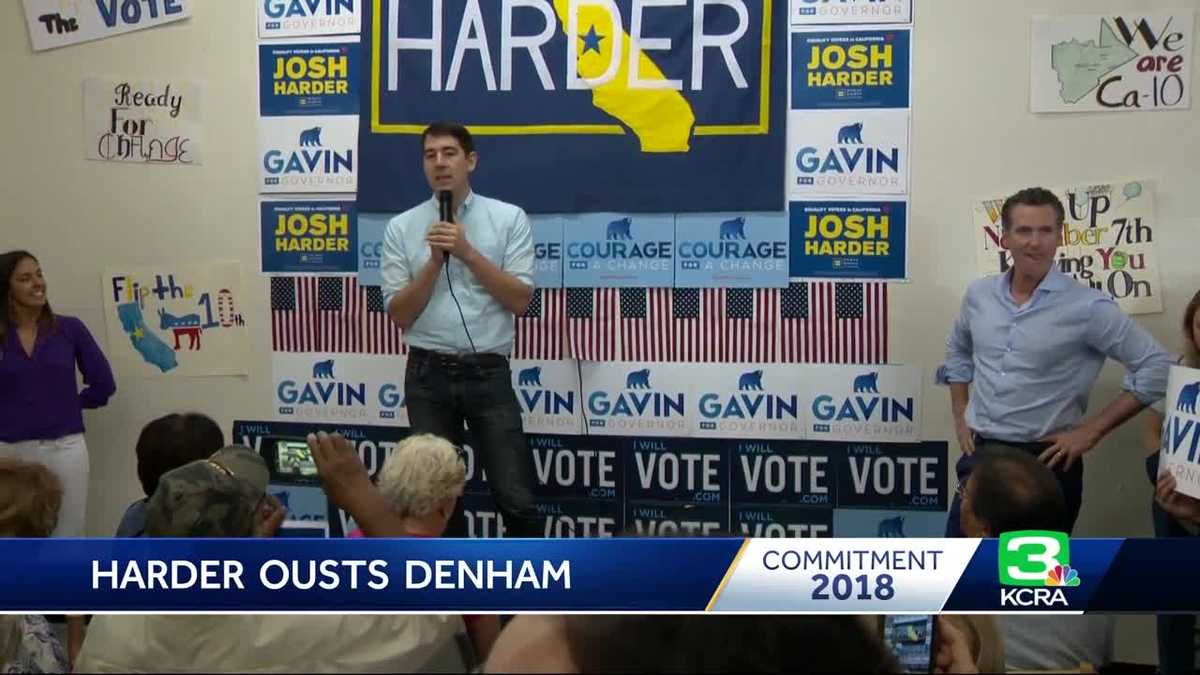Democrat Josh Harder upsets GOP US Rep. Jeff Denham