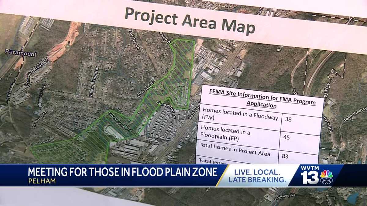 Pelham residents in flood plain zone meet with city leaders about FEMA ...