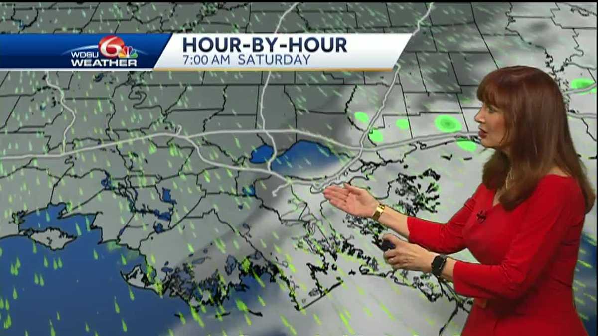 Clouds early, then sunny