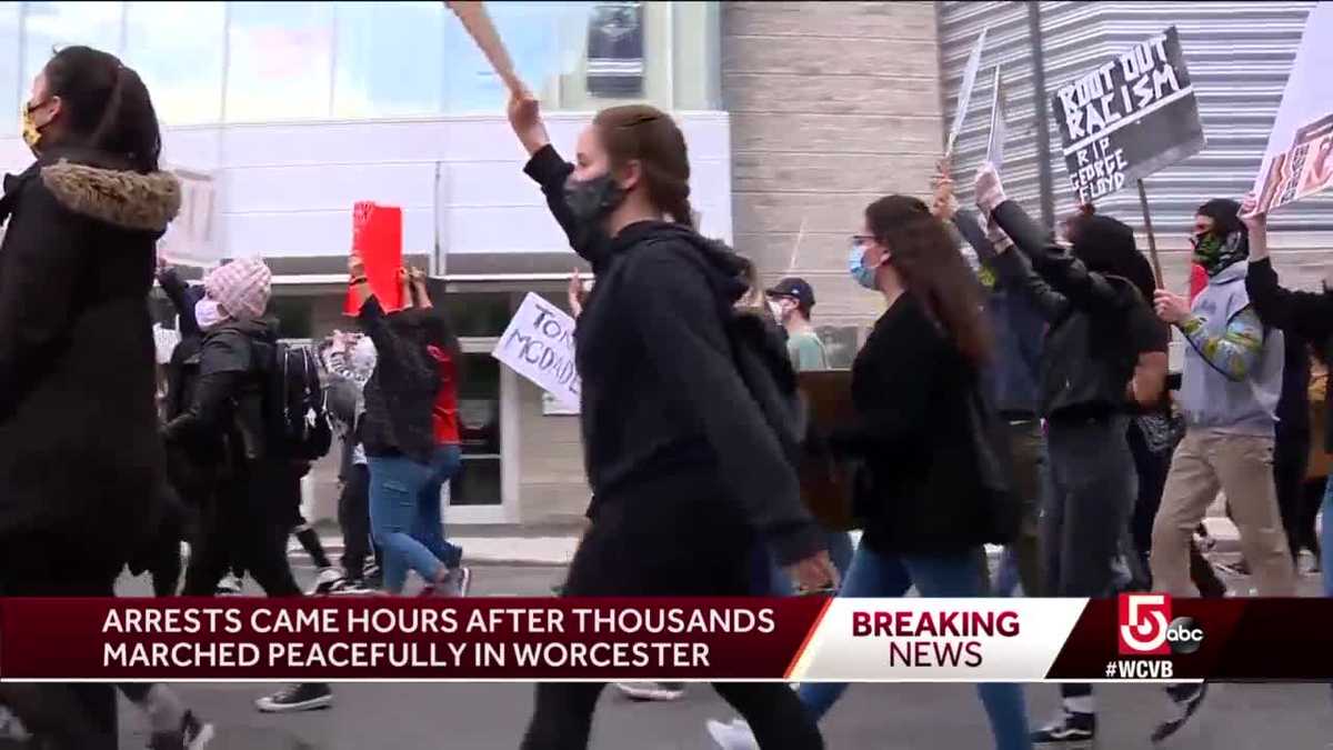 Several under arrest after peaceful protest in Worcester