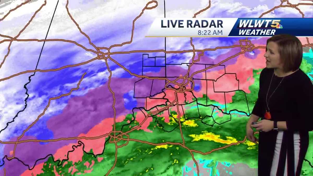 Icy mix moves through Cincinnati