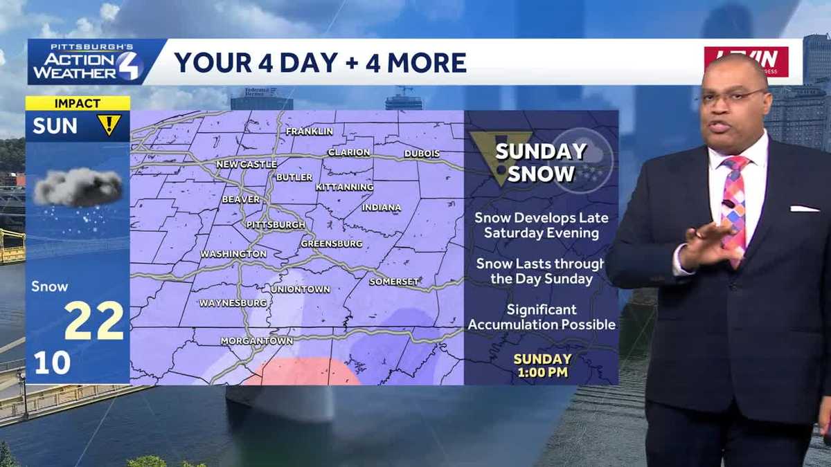 Pittsburgh: Severe Weather Alert Days for cold, snow this weekend