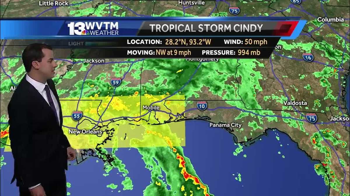 Adrian Castellano's Wednesday afternoon update on Tropical Storm Cindy