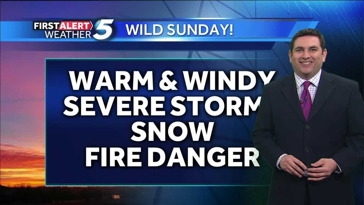 Forecast: Warm and windy with extreme fire danger and severe storms