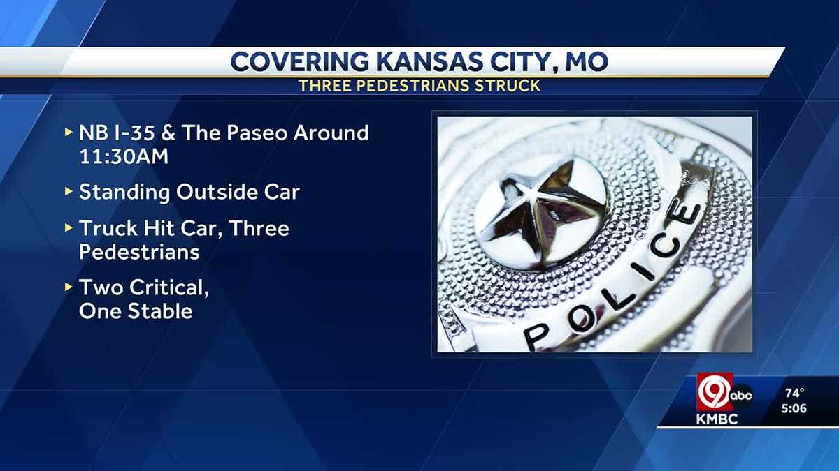 Kansas City crash: 3 pedestrians hurt in I-35 crash