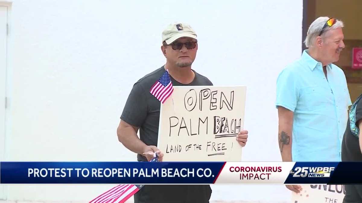 Protesters rally outside of Palm Beach Governmental Center urging ...