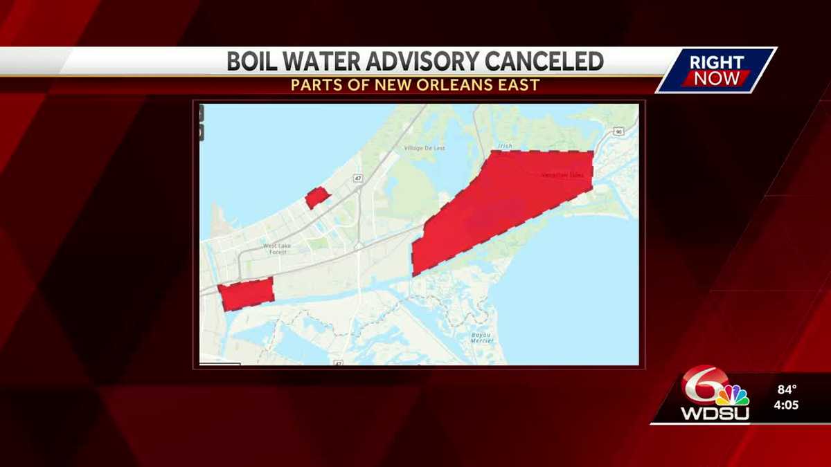 Precautionary Boil Water Advisory canceled