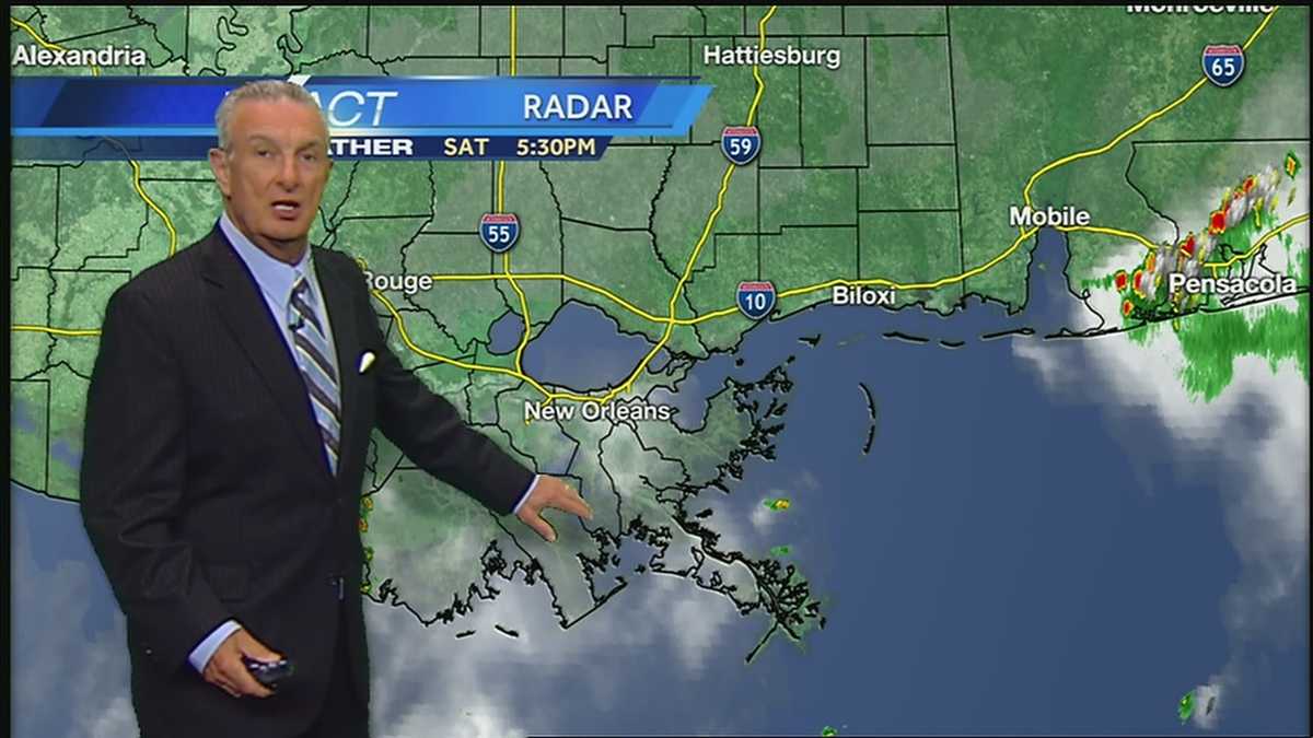 WDSU EXACT FORECAST FOR 5PM SATURDAY