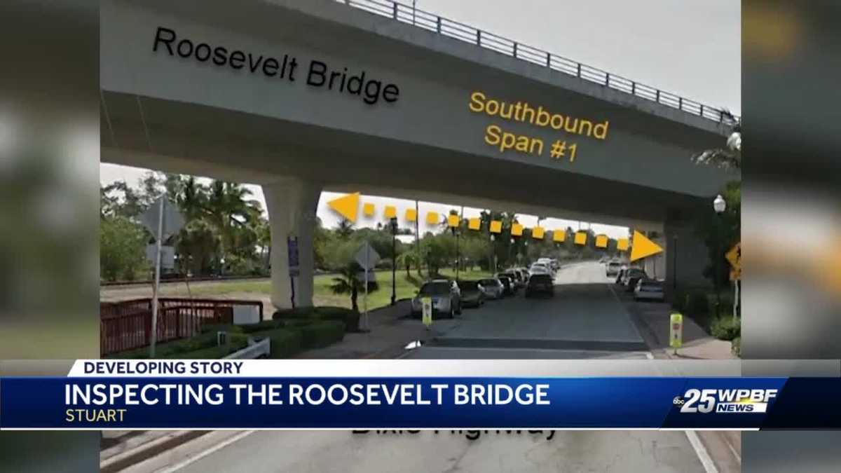 FDOT crews begin fifth day of inspections and work on Roosevelt Bridge