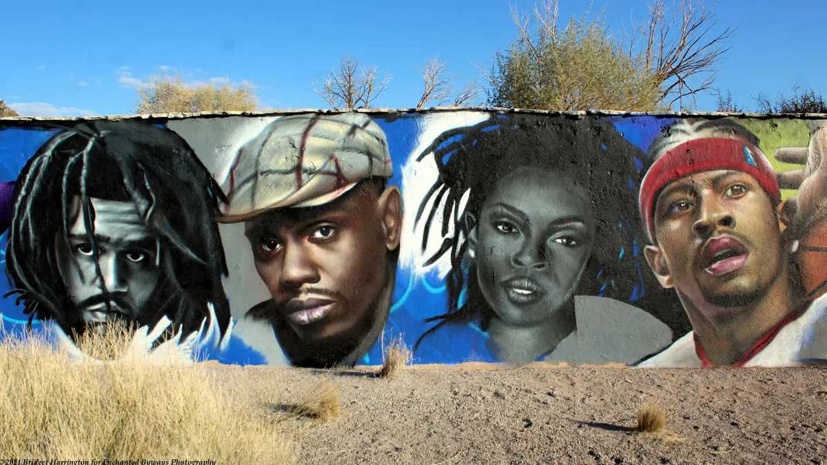 Hidden mural in the Bosque features influential Black Americans in history