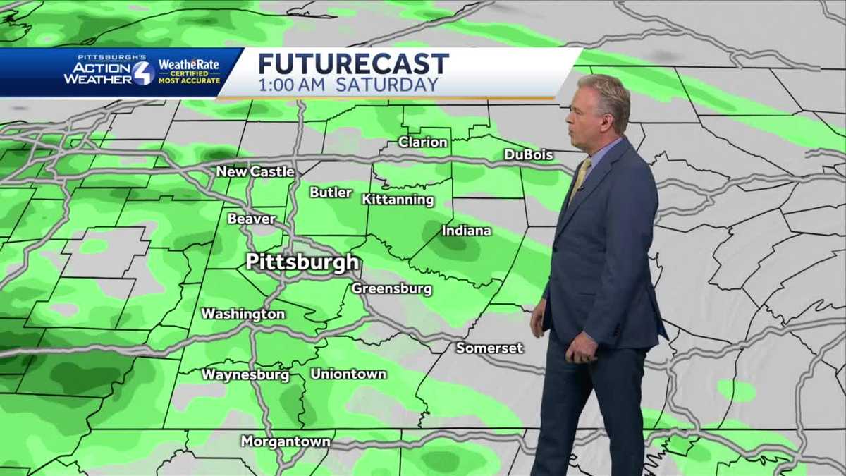 Sun to start Friday; widespread showers Saturday morning
