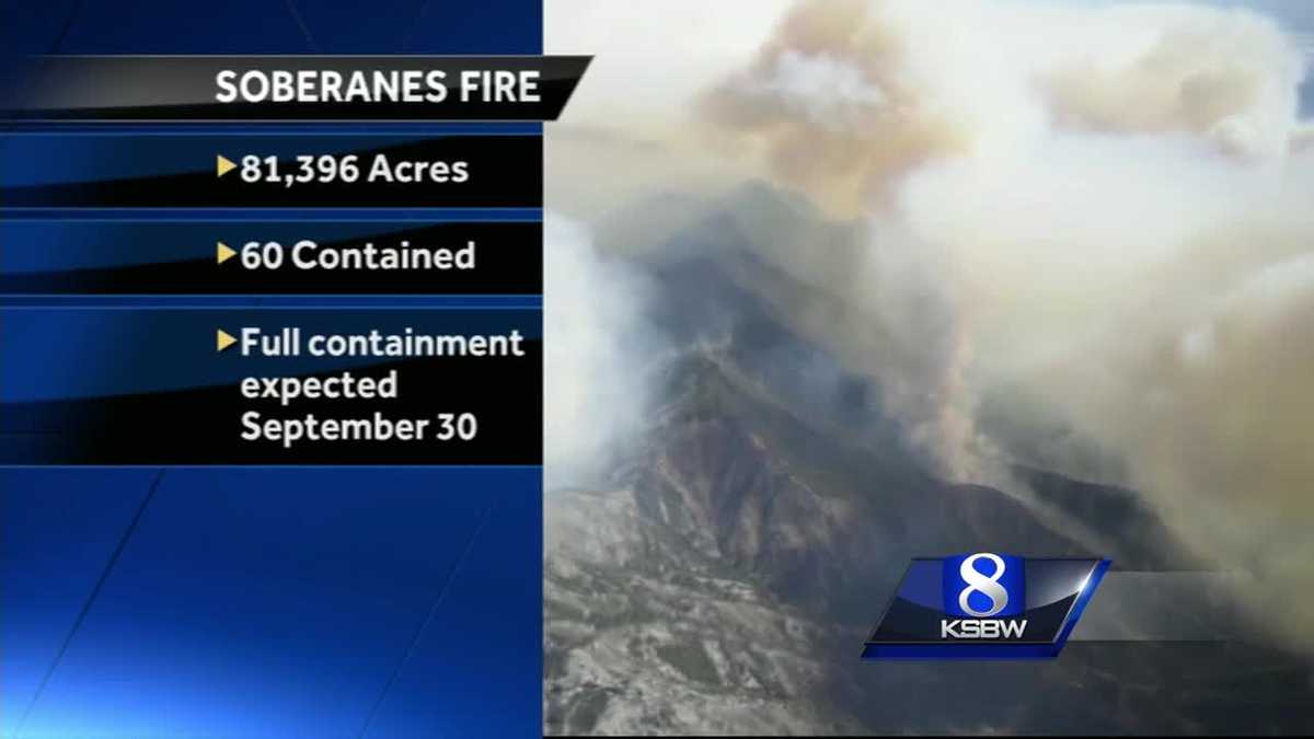 Soberanes Fire will not be contained until Sept. 30, Cal Fire says