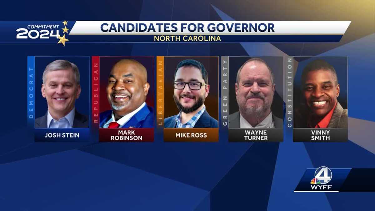 North Carolina: 5 candidates running to be next governor