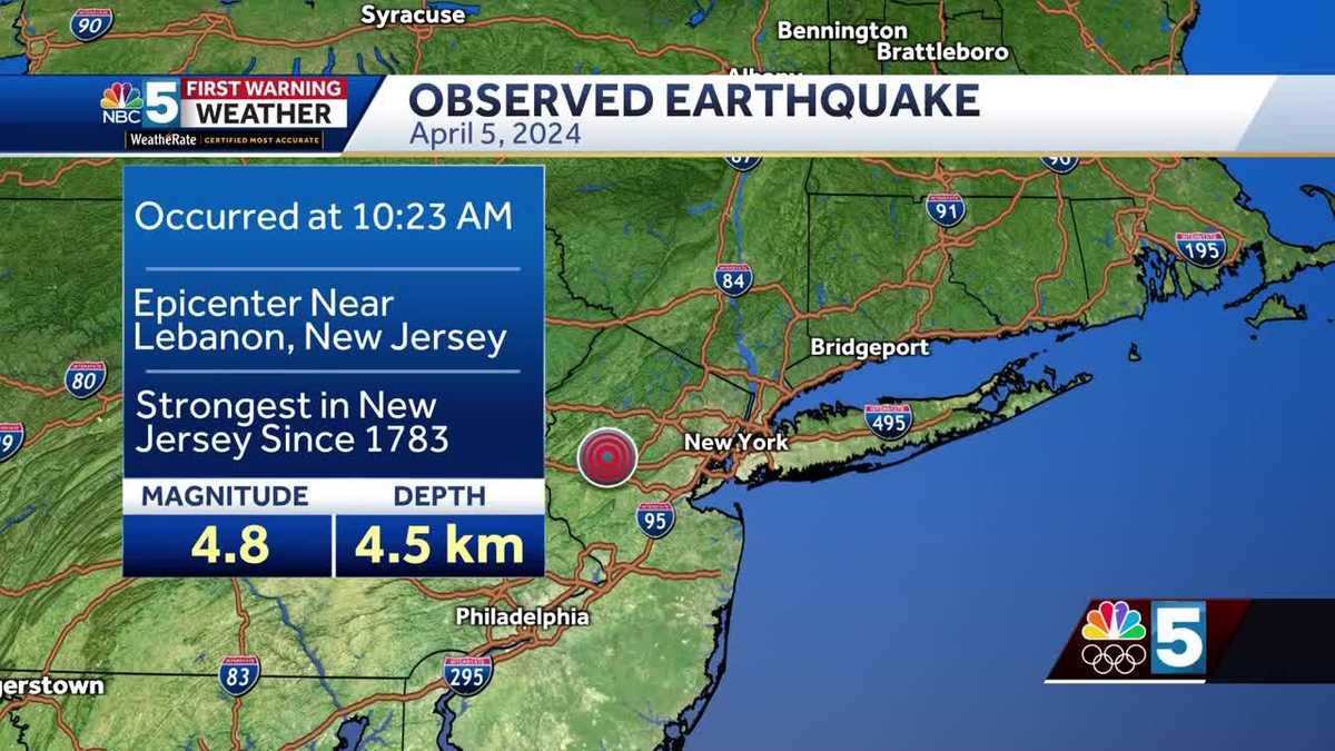 Measuring the history and strength of earthquakes in Vermont, Northern ...
