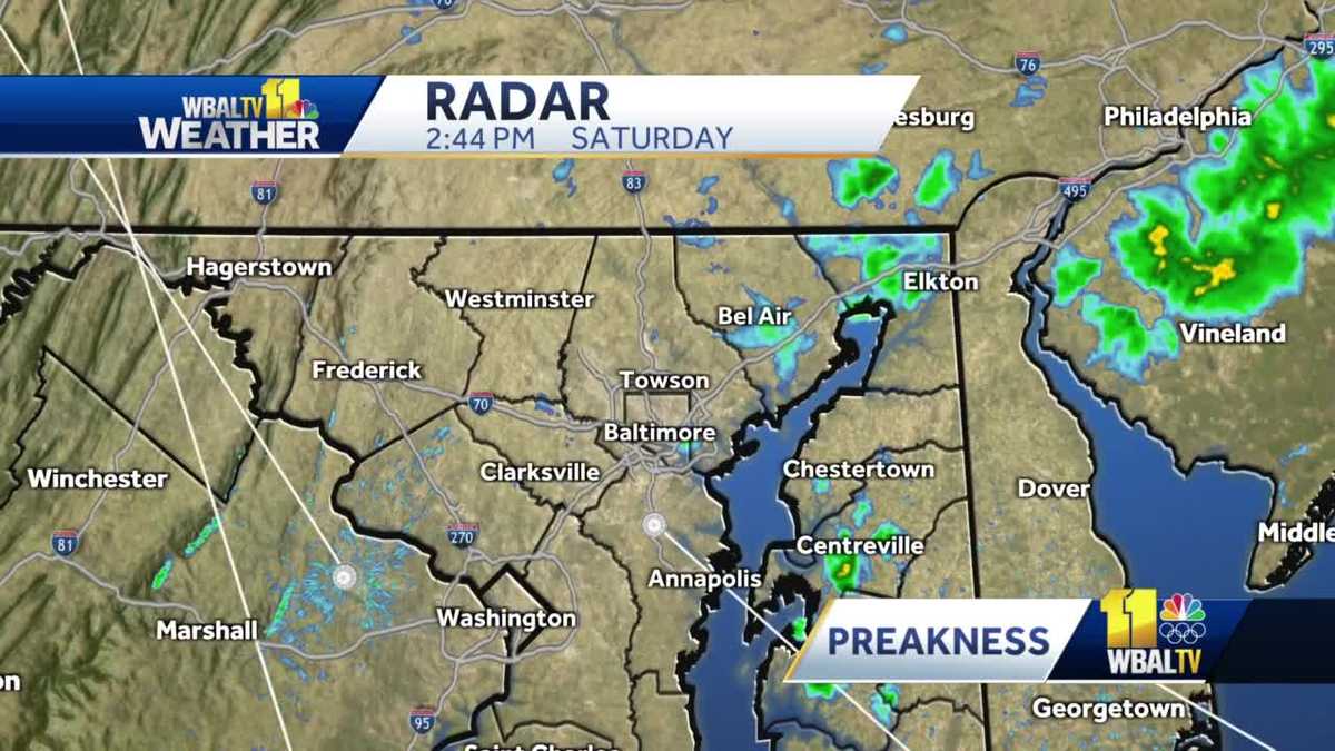 Few sprinkles possible Preakness afternoon