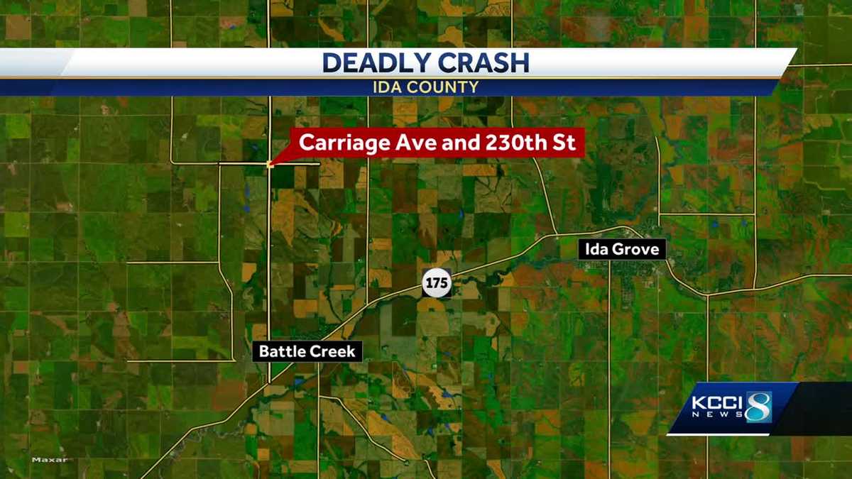 Northwest Iowa crash leaves 1 dead, 2 injured
