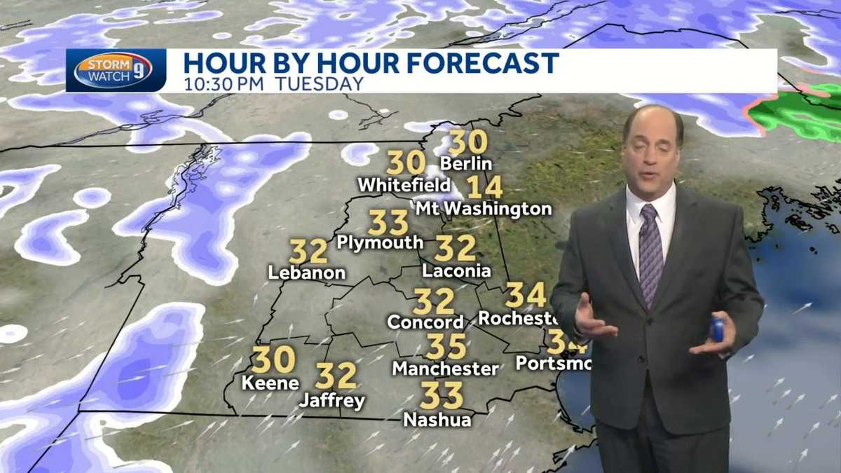 Storm brings wintry mix, continues into Tuesday morning