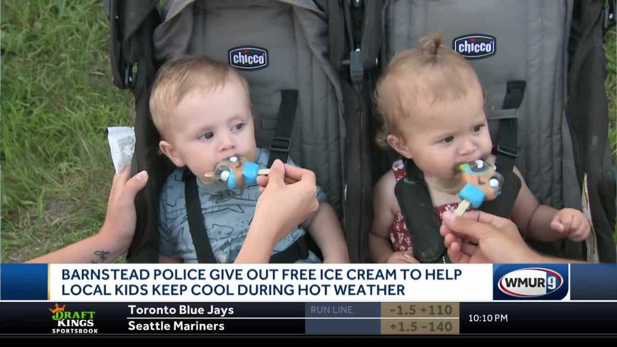 Barnstead police give out free ice cream to help kids keep cool