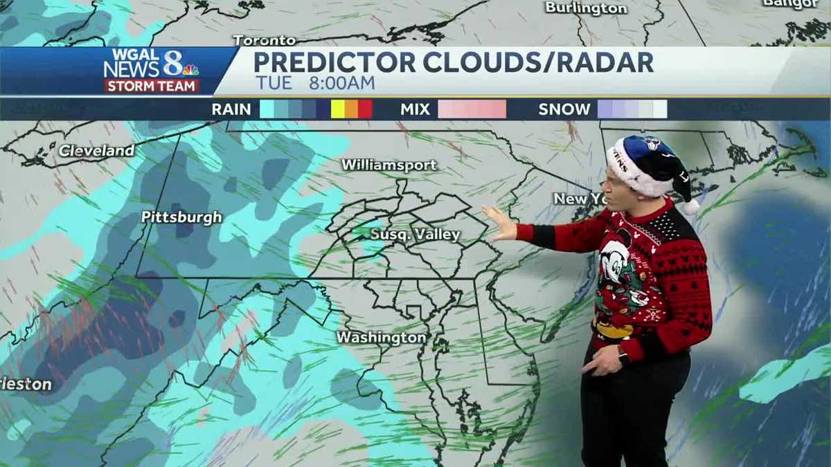 Temps stay mild Christmas Night, rain chances return for Tuesday