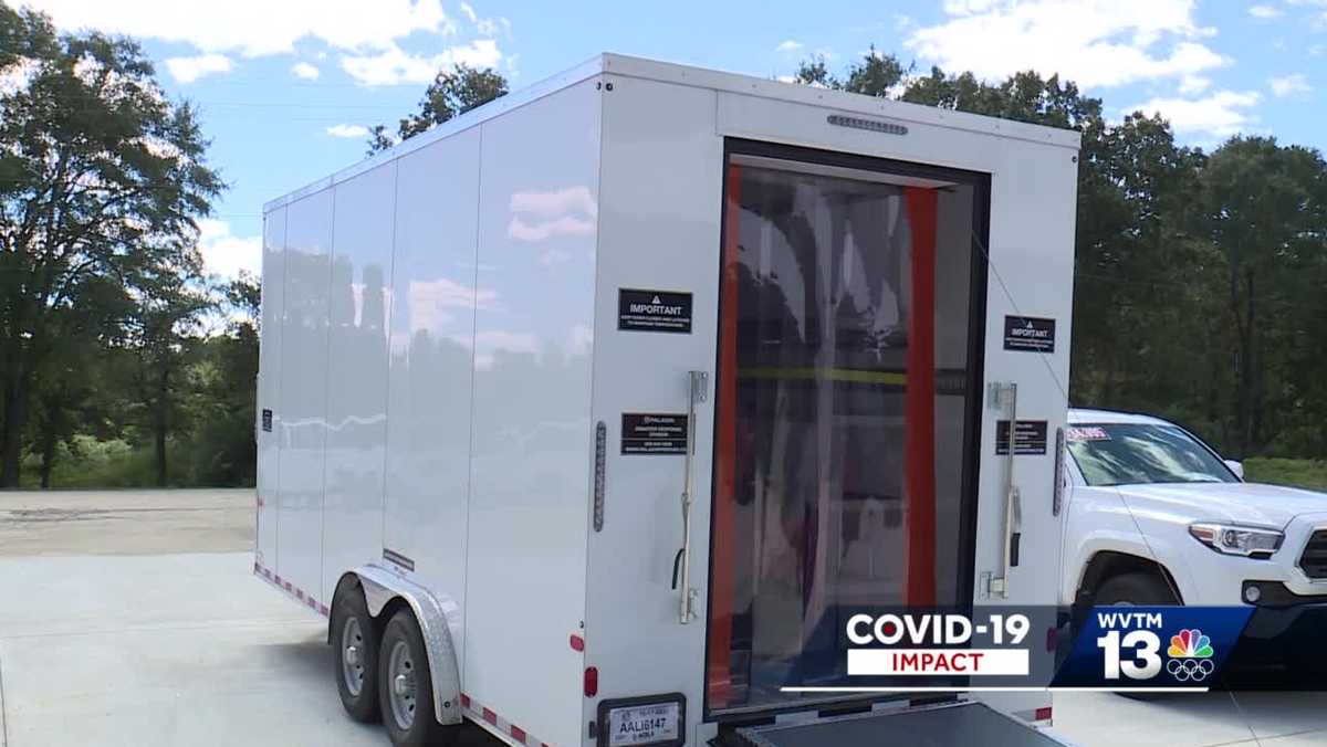 Walker County mobile morgue funeral home COVID Alabama