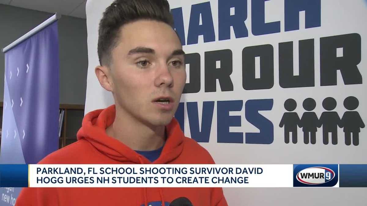 Parkland school shooting survivor David Hogg urges NH students to ...