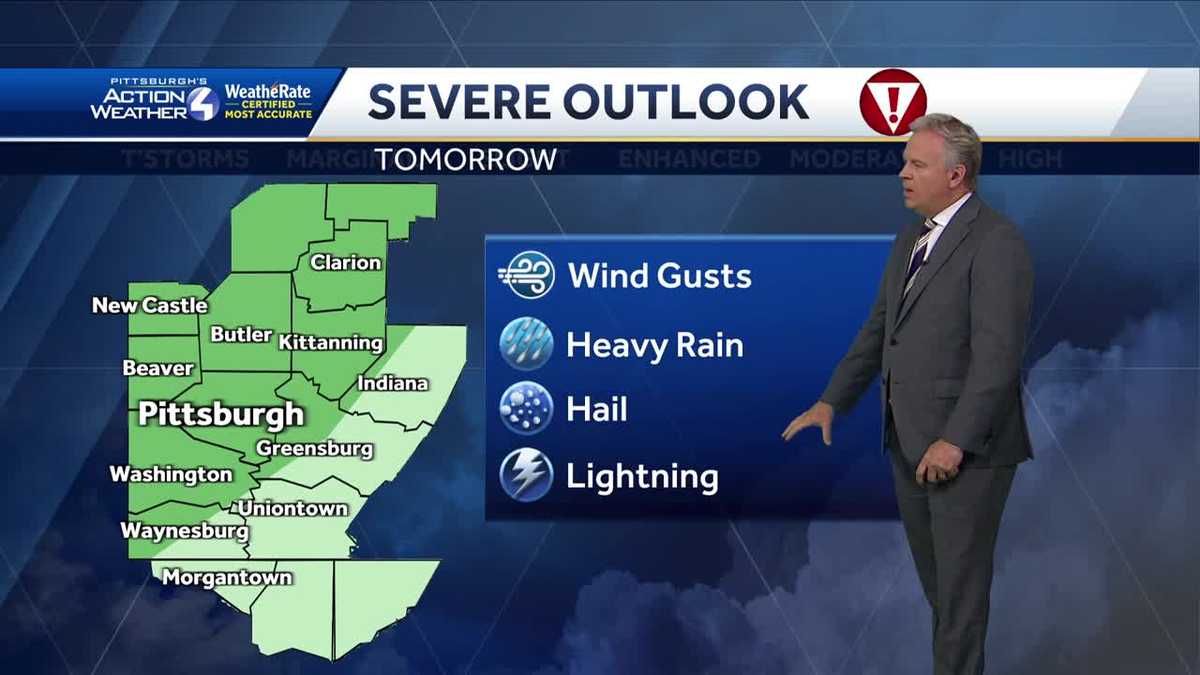 Severe weather alert day: Strong storms possible in Pittsburgh