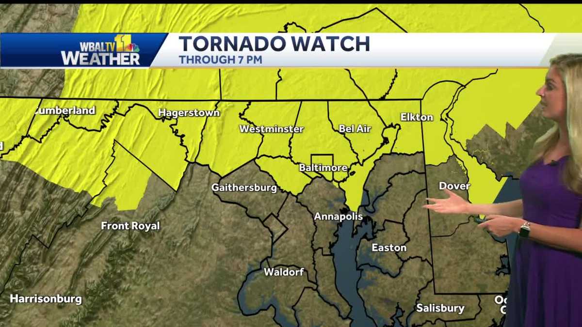 ⚠ Impact weather: Tornado watch issued for Maryland