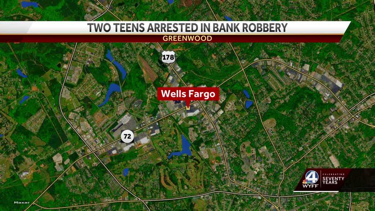 South Carolina: Two teens arrested in connection to bank robbery
