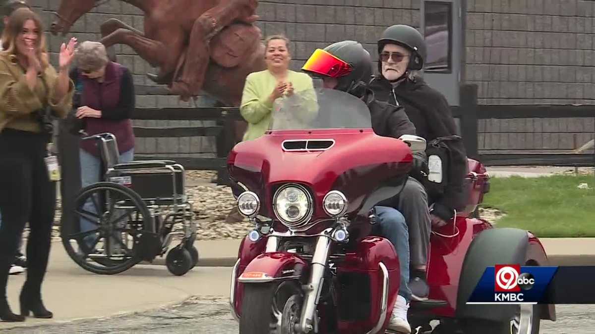 Hospice patient Pat Tierney goes for ride on Harley-Davidson