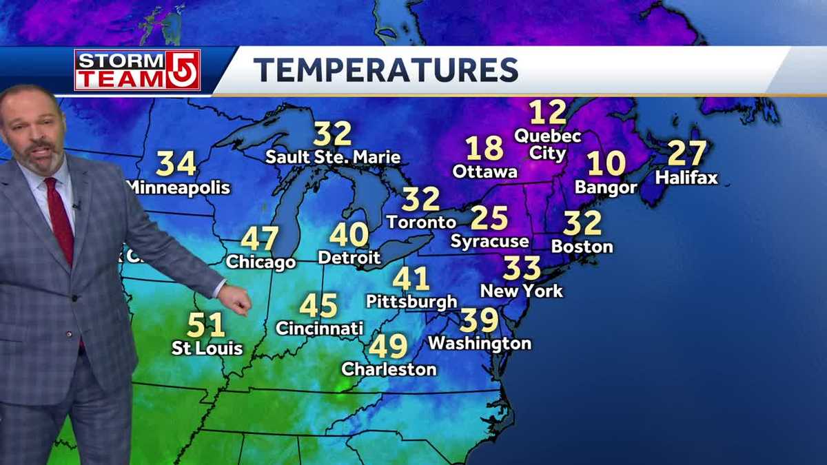 Video: Warming trend starts Friday and possible weekend showers